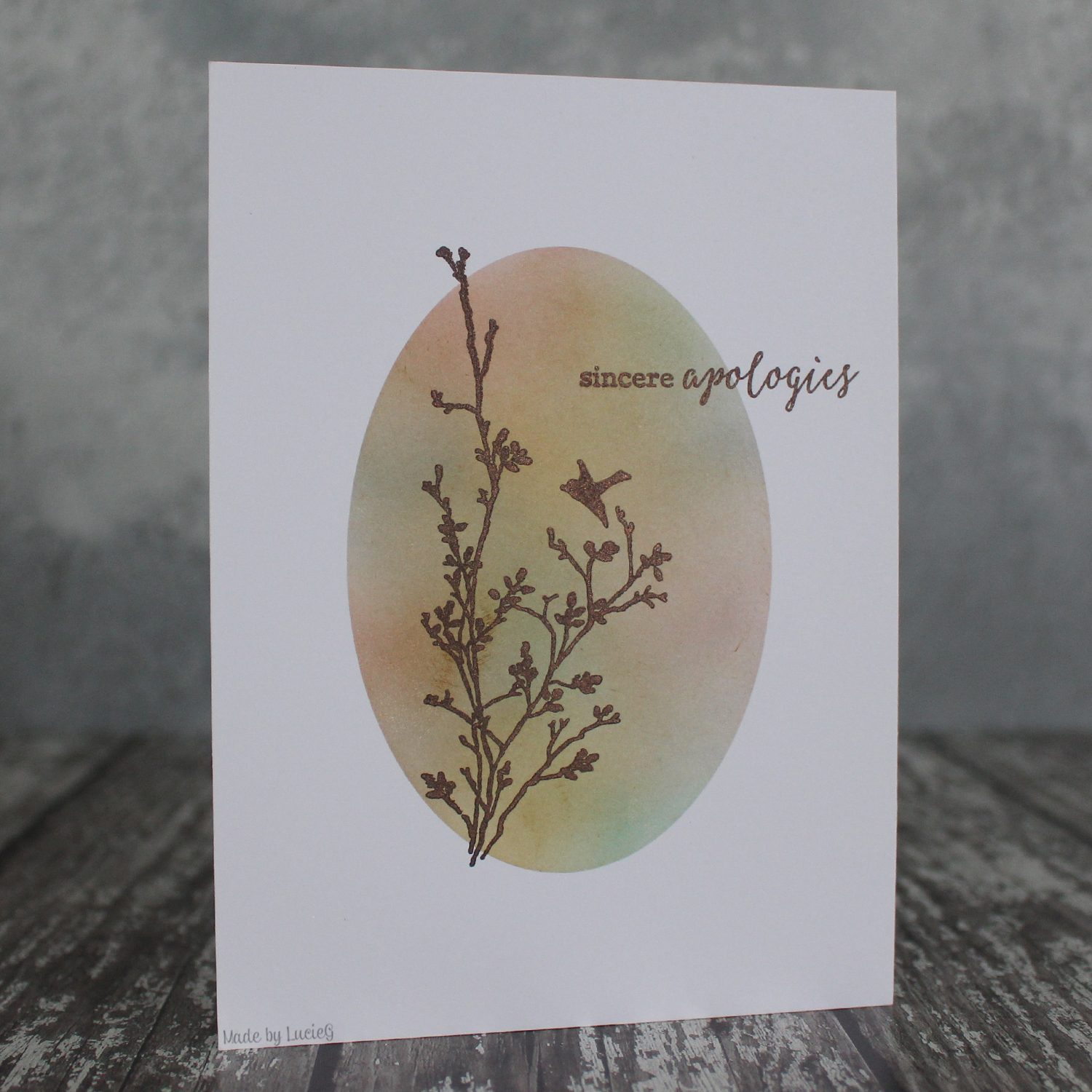 Sincere Apologies | LucieG Cards