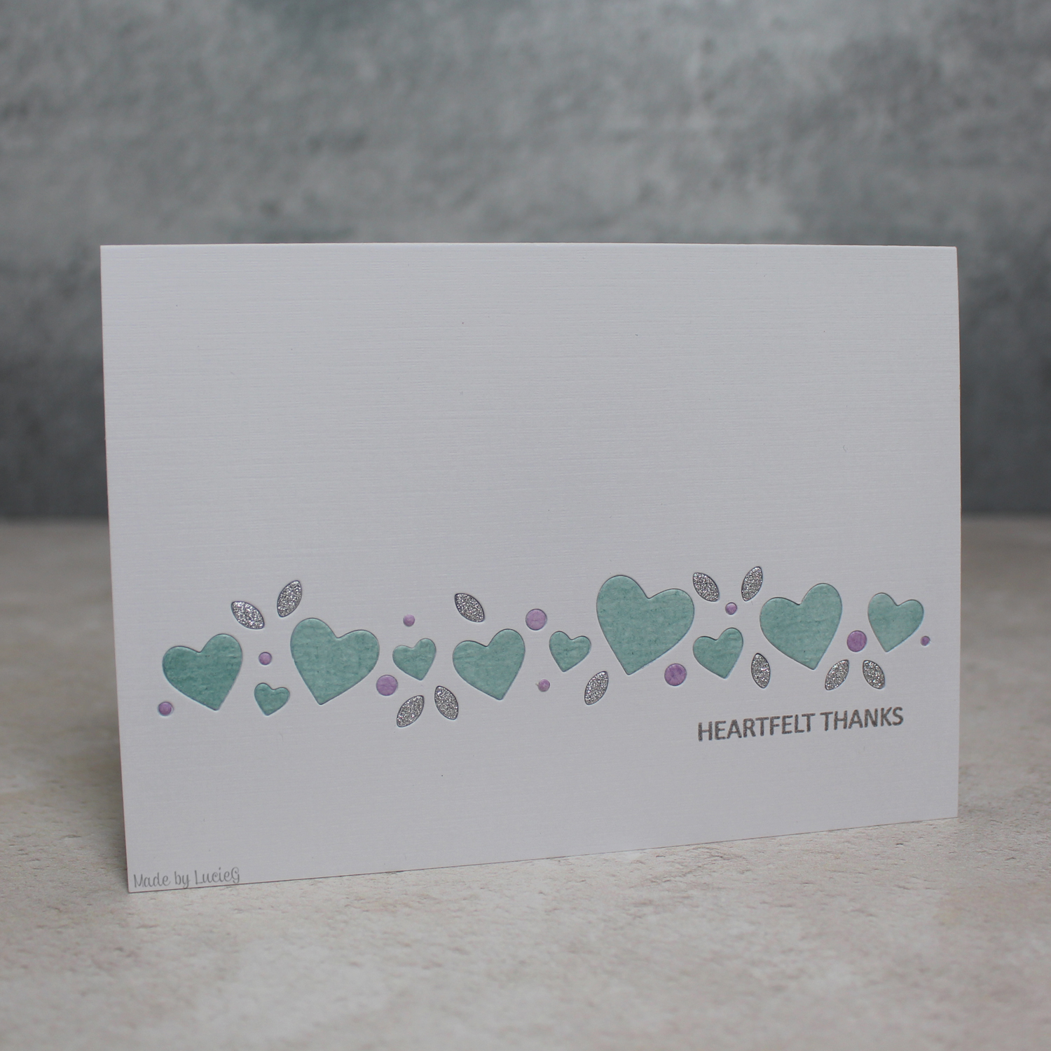 Hearts Border cards | LucieG Cards