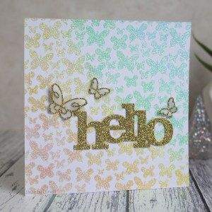 Butterfly hello | LucieG Cards