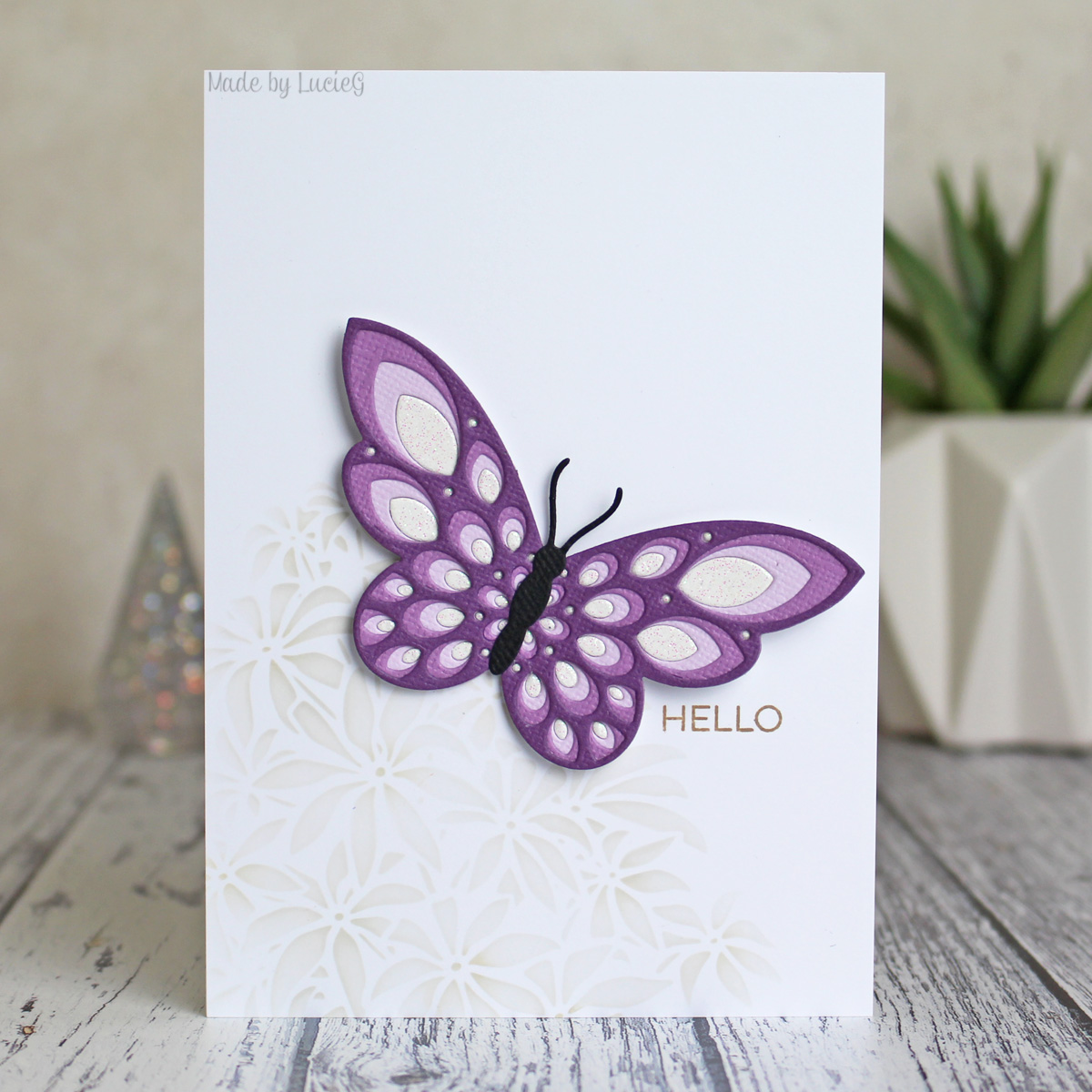 Sparkler Butterfly | LucieG Cards