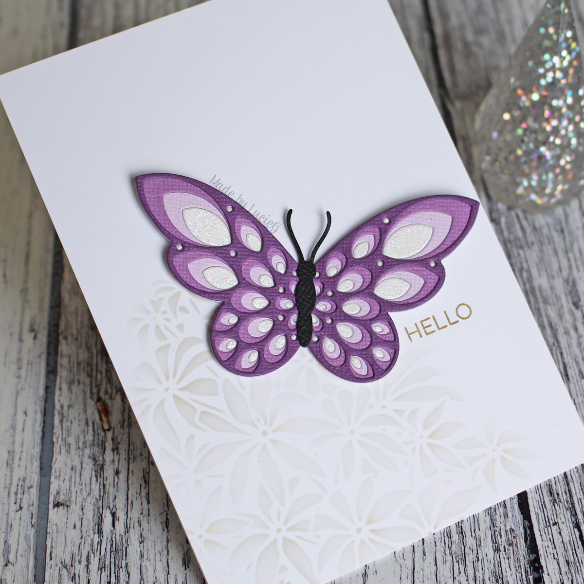 Sparkler Butterfly | LucieG Cards