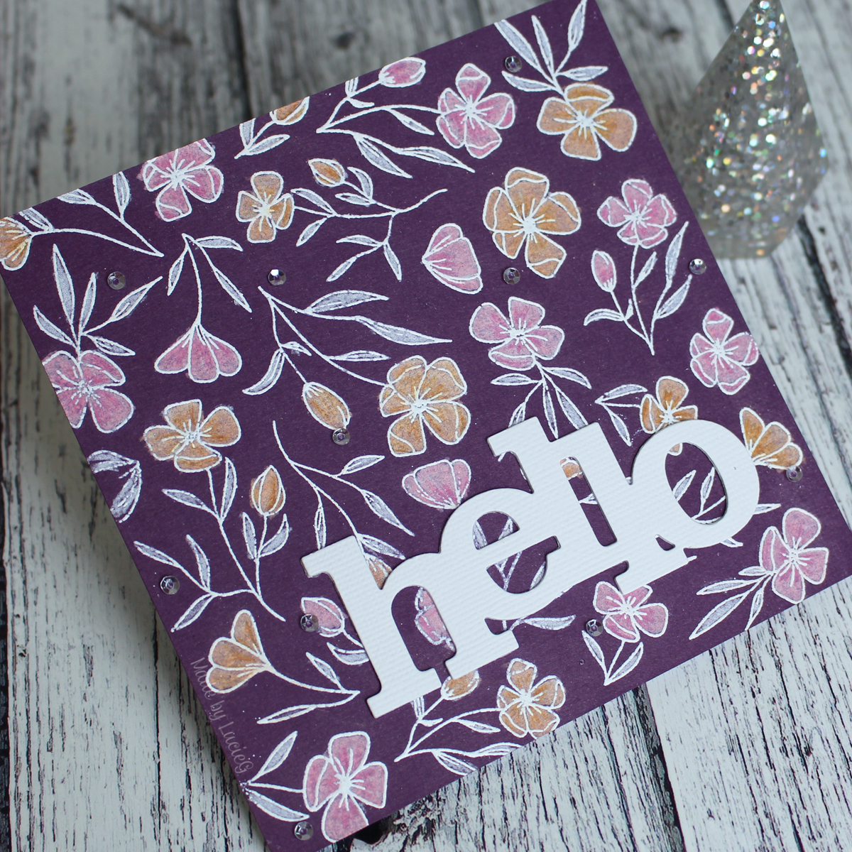A Flowery Hello | LucieG Cards