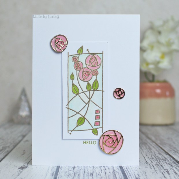 Deco Rose Hello | LucieG Cards