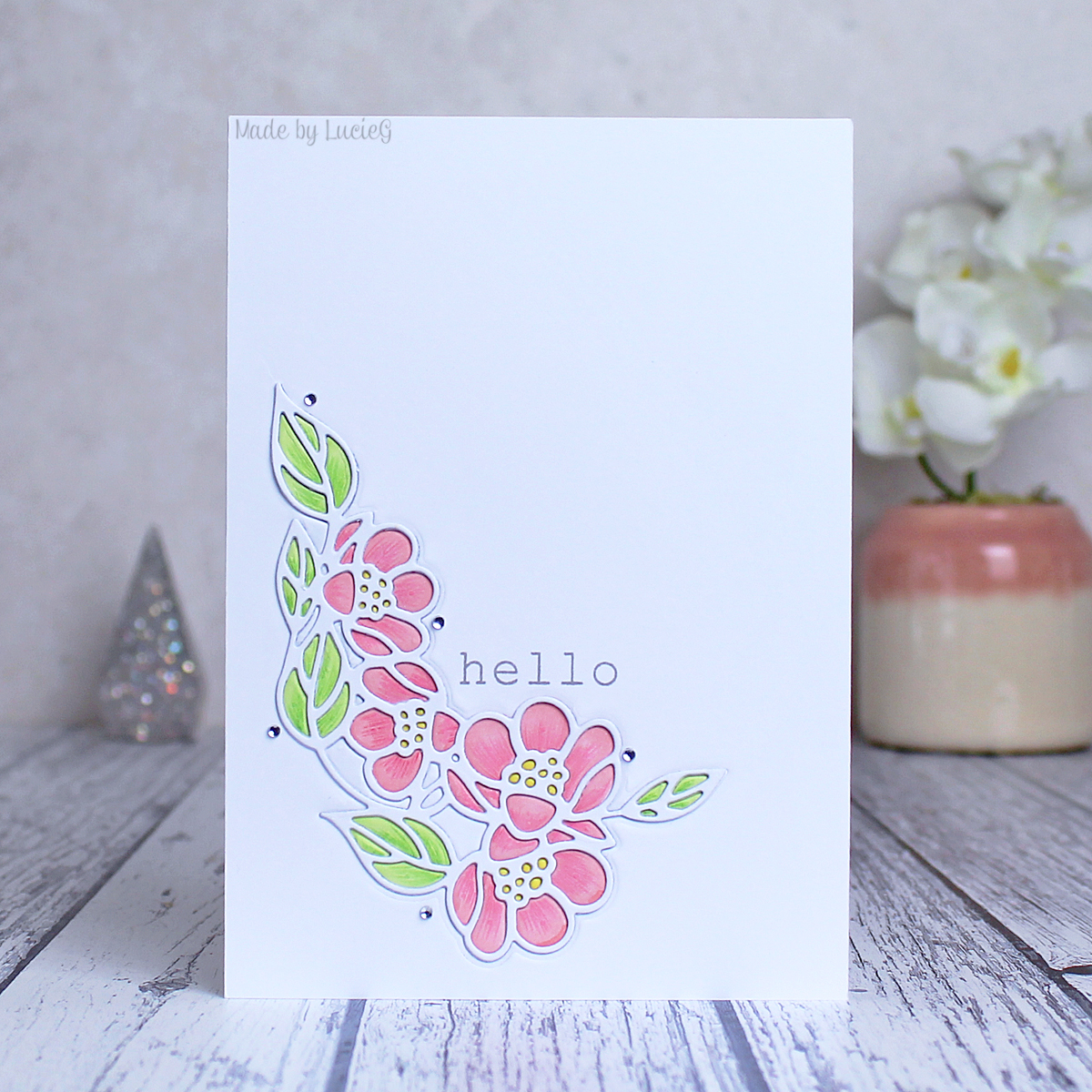 Hello Flower Cluster | LucieG Cards