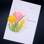 Colourful crocus card | LucieG Cards